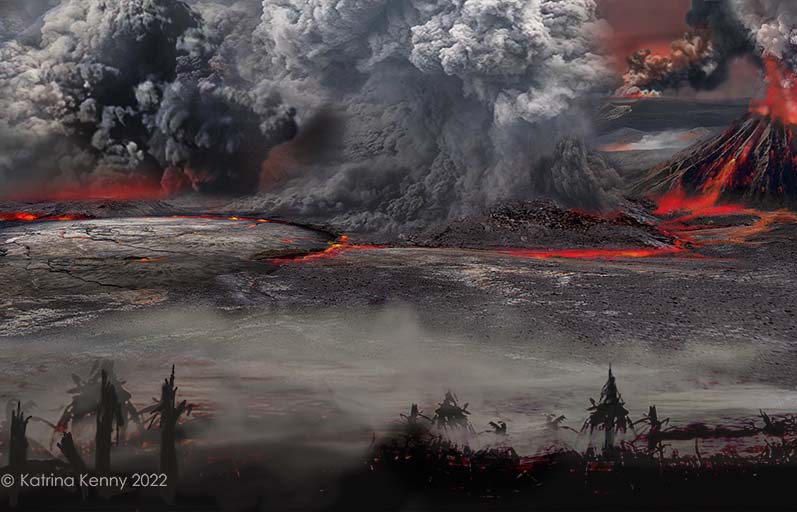 Violent Volcanic Eruption